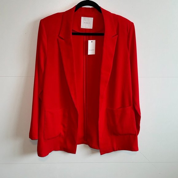 Elodie | Jackets & Coats | Nwt Elodie Candy Apple Red Blazer | Poshmark